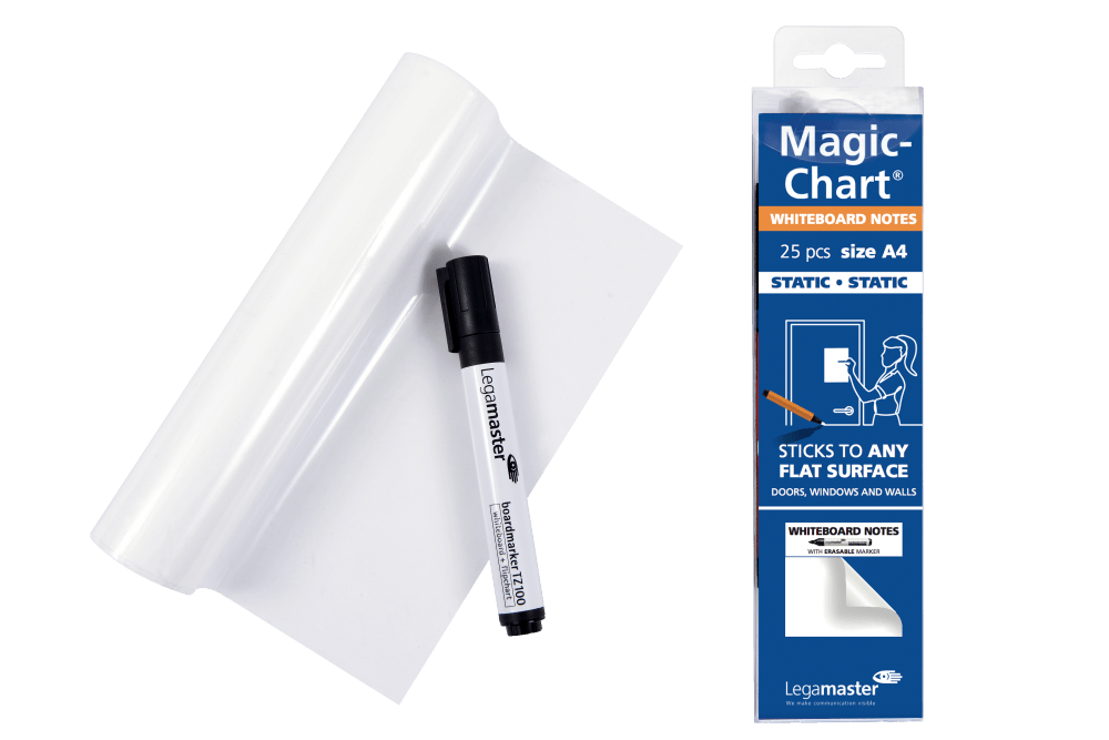 Lamina autoadherente Legamaster Magic-chart 20 x 30 cm. 25 pzs ...
